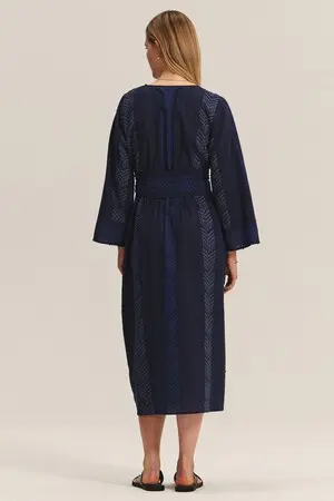 Velvet By Graham & Spencer Eldora Cotton Jacquard Dress