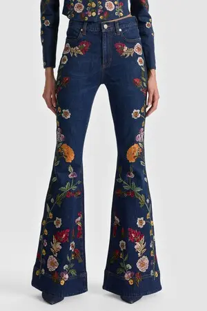 Alice + Olivia Slim Fit Jeans For Women