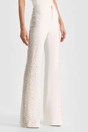 Alice + Olivia Teeny Bootcut Pant - White