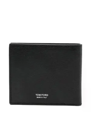 TOM FORD Logo-print Leather Wallet - Black