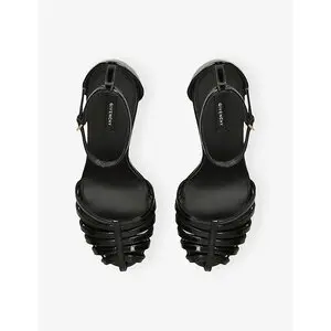 Givenchy Cage Leather Heeled Sandals