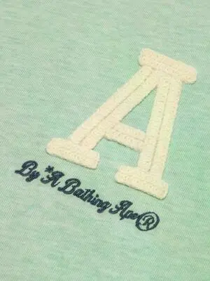 AAPE BY *A BATHING APE Embroidered-detail T-shirt - Green