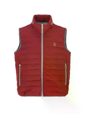 Brunello Cucinelli Quilted Gilet - Red