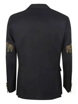 Palm Angels Embroidered Double-breasted Blazer