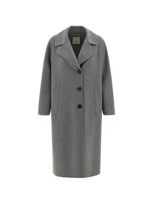 Max Mara Zoe Notched-lapel Coat - Grey
