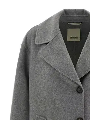 Max Mara Zoe Notched-lapel Coat - Grey