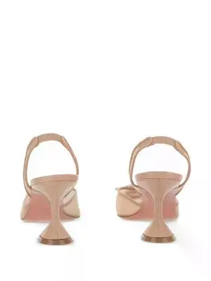 Amina Muaddi Brooch-embellishment Sling Pumps