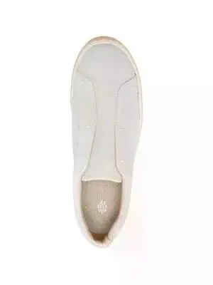 Eleventy Perforated Leather Slip-on Sneakers - Grey