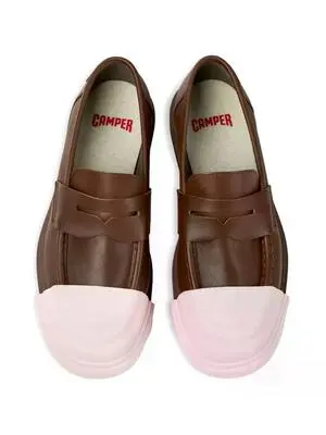 Camper Junction Leather Loafers - Brown