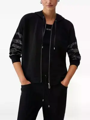 Liu Jo Appliqué Detail Zip-up Hoodie