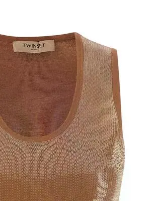 TWINSET Sequin-embellished Top - Brown