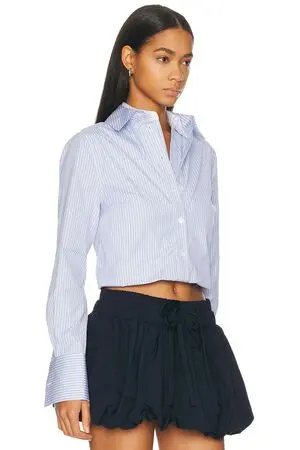 Monse Fold-up Cropped Shirt