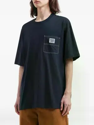 FINGERCROXX Logo-patch T-shirt - Blue