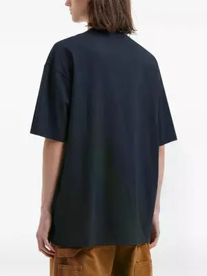 FINGERCROXX Logo-patch T-shirt - Blue