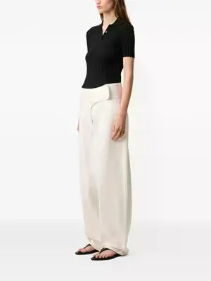 AMI Paris Cotton Wrapped Belted Balloon Fit Jeans