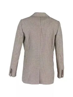 Brunello Cucinelli Houndstooth Double-breasted Blazer - Neutrals