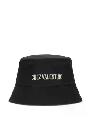 Valentino Garavani Logo Bucket Hat - Black