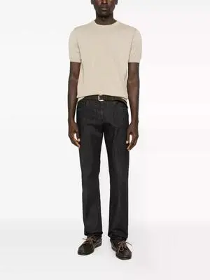 Canali Short-sleeve Knitted T-shirt