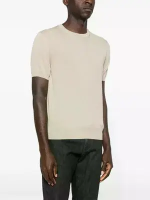 Canali Short-sleeve Knitted T-shirt