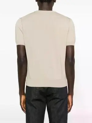 Canali Short-sleeve Knitted T-shirt