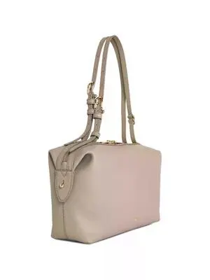 Furla Leather Shoulder Bag With Adjustable Strap - Neutrals