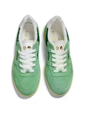 HIDE&JACK Shaggy Suede Panelled Sneakers
