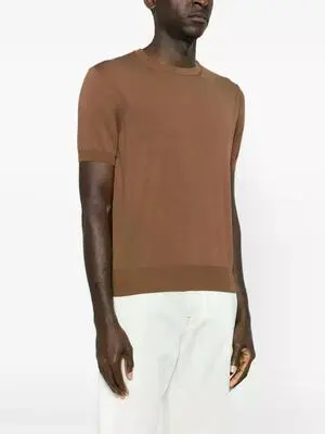 Canali Short-sleeve Knitted T-shirt