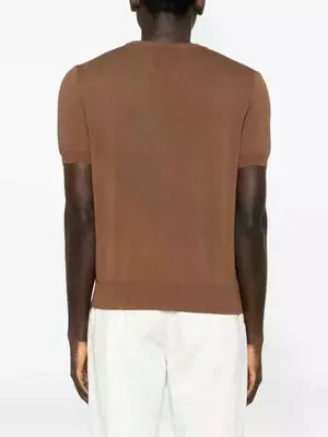 Canali Short-sleeve Knitted T-shirt