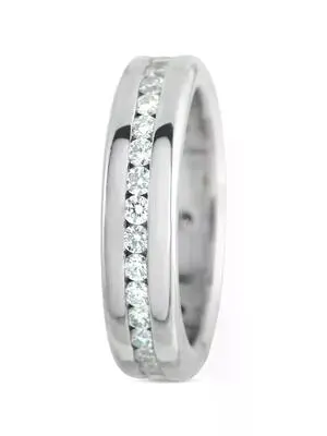 LB EXCLUSIVE 18k White Gold Diamond Eternity Ring - Silver