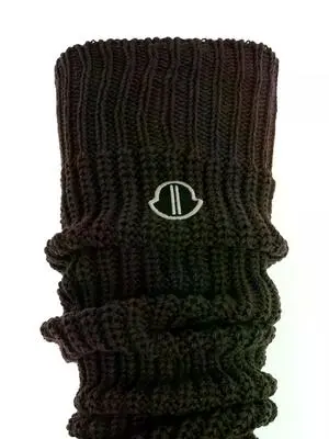 MONCLER + RICK OWENS Ruffled Logo Socks