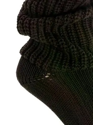 MONCLER + RICK OWENS Ruffled Logo Socks