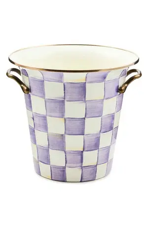 MACKENZIE-CHILDS Check Wine Cooler - Violet