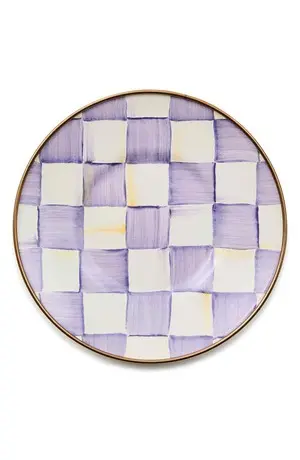 MACKENZIE-CHILDS Check Saucer - Violet