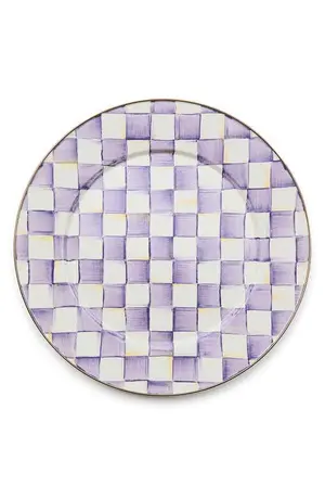 MACKENZIE-CHILDS Check Serving Platter - Violet