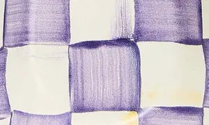 MACKENZIE-CHILDS Check Spoon Rest - Violet