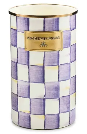 MACKENZIE-CHILDS Check Utensil Holder - Violet