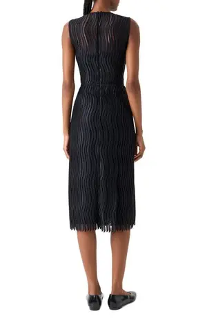 Akris Wave Lace Sheath Dress