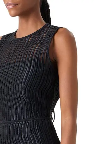 Akris Wave Lace Sheath Dress