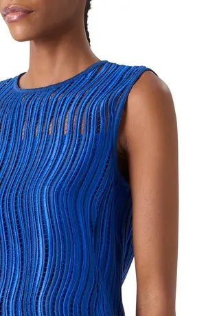 Akris Techno Lace Sleeveless Top