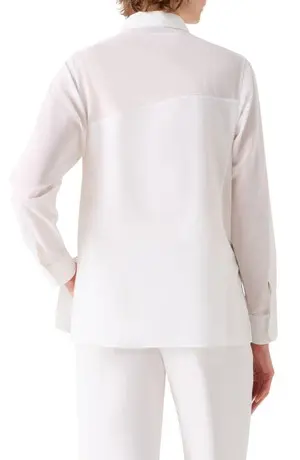 Akris Polygon Cotton Voile Shirt