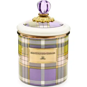 MACKENZIE-CHILDS Canister - Tartan Violet