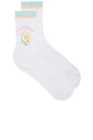 Casablanca For The Love Of Dance Socks - White & Mint