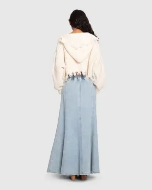 BELLE & BLOOM Flared Maxi Skirt