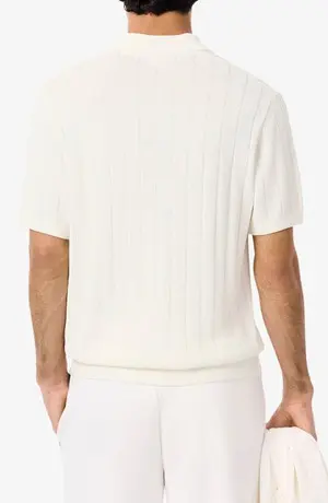 Lacoste Classic Fit Rib Polo - Flour