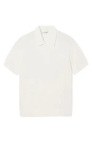 Lacoste Classic Fit Rib Polo - Flour