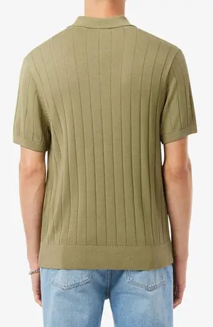 Lacoste Classic Fit Rib Polo - Olive