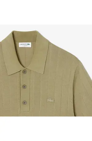 Lacoste Classic Fit Rib Polo - Olive