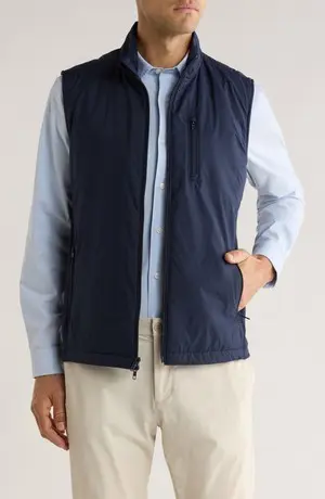 Mizzen+main Northwood Mixed Media Vest - Navy