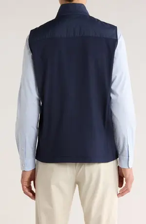 Mizzen+main Northwood Mixed Media Vest - Navy