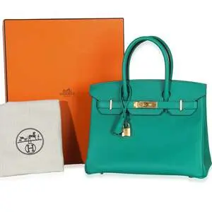 Hermès Vert Jade Epsom Birkin 30 - Green